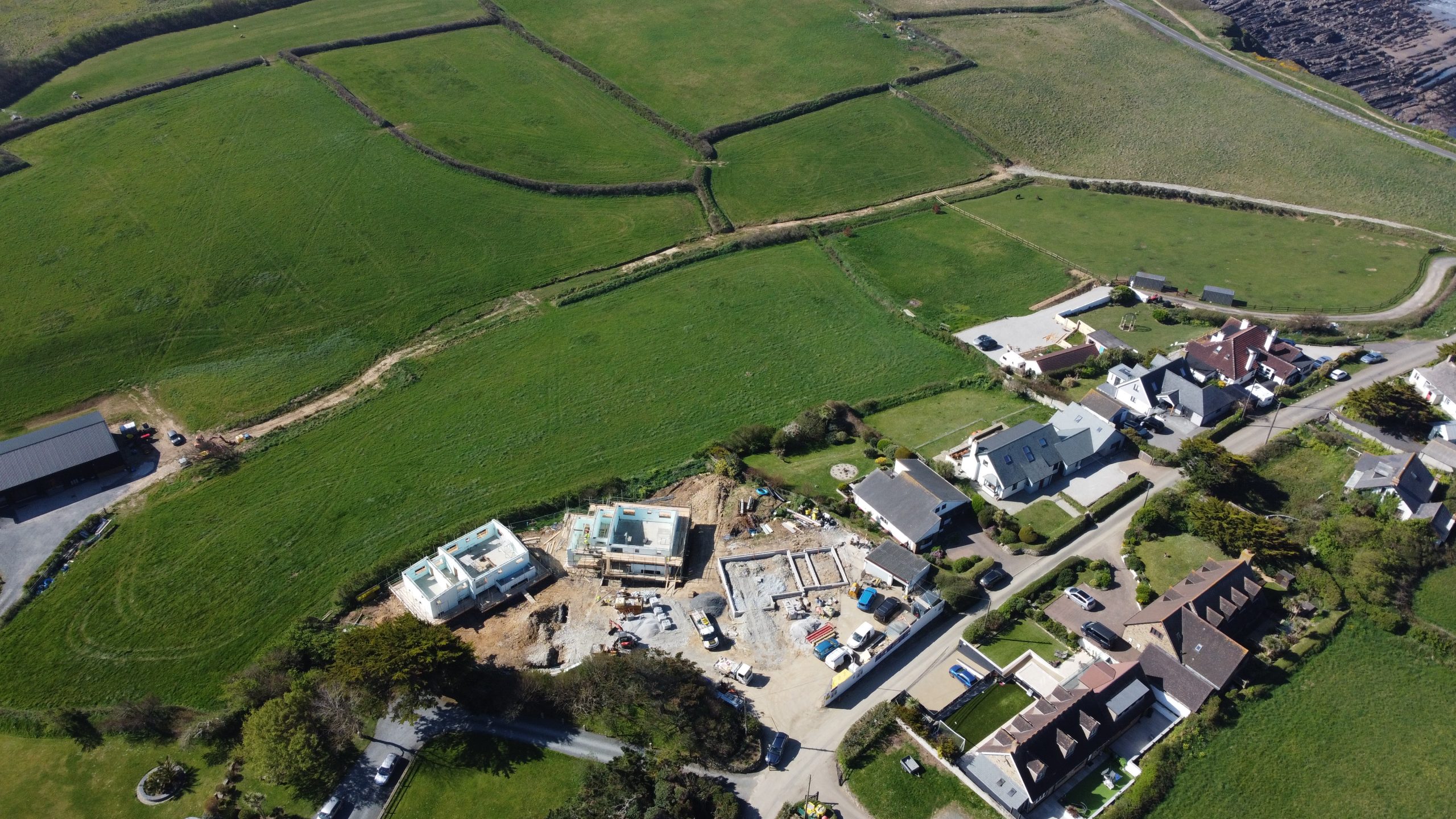 Two New Homes: Construction Progress, Upton - Bazeley Architecture